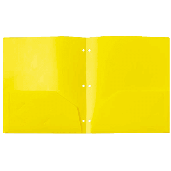 yellow school folder